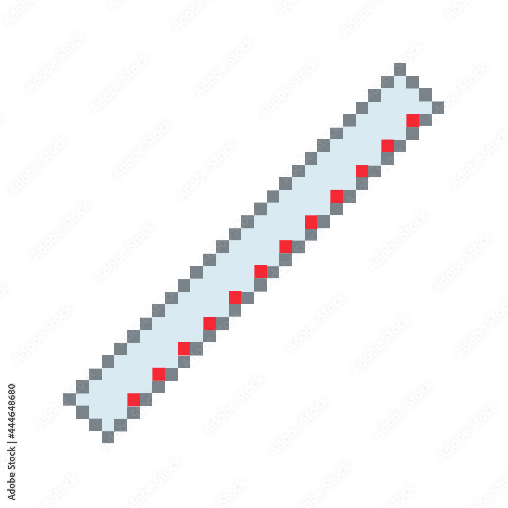 Standard Ruler (in Pixel art) Stock Vector | Adobe Stock