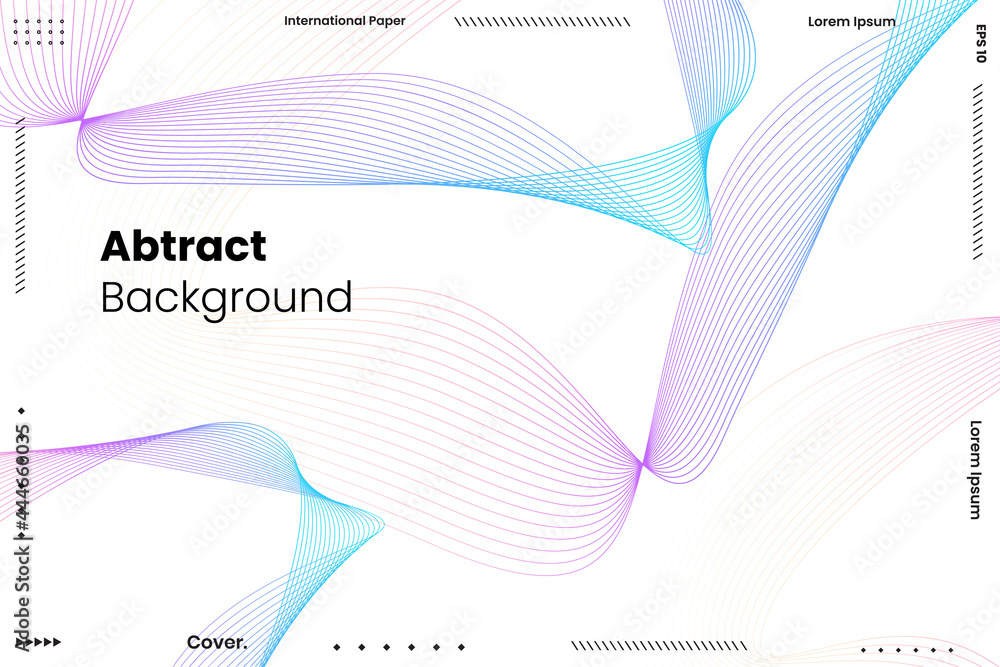 Abstract wave and line pattern for your idea. Perfect for decoration ...