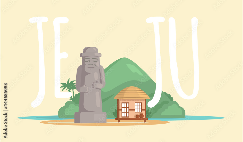 Adventure to Jeju island, summer holiday. Vacation, travel to Asia ...