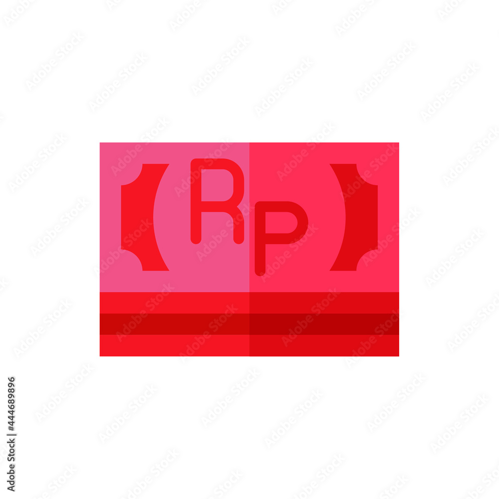 Indonesian Rupiah Flat Icon Logo Illustration Vector Isolated. Money ...