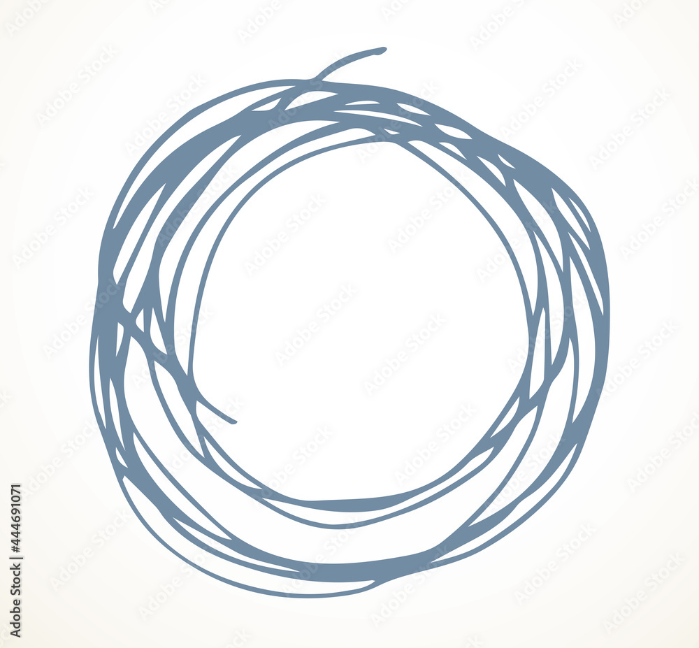 Round tangle frame. Vector drawing Stock Vector | Adobe Stock