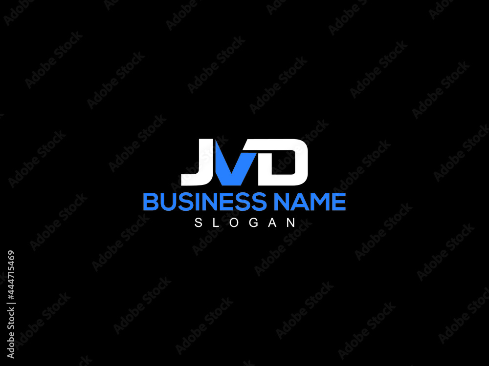 Letter JVD Logo Icon Vector Image Design For Company or Business Stock ...