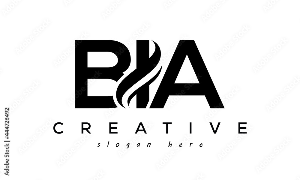 Letter BIA creative logo design vecto Stock Vector | Adobe Stock