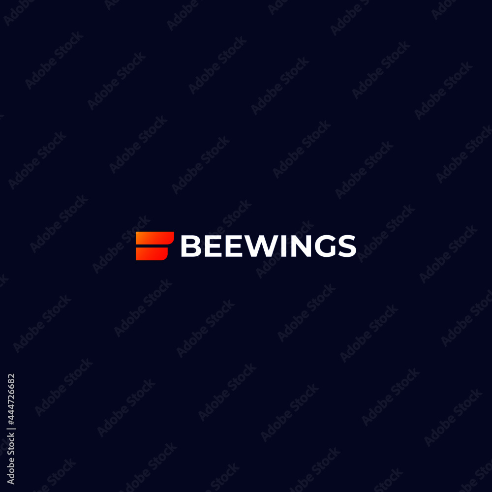 Letter B with wings symbol logo, wing sign Stock Vector | Adobe Stock