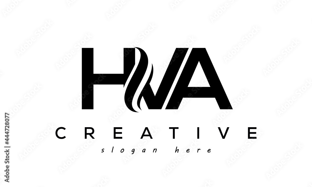 Letter HVA creative logo design vector Stock Vector | Adobe Stock