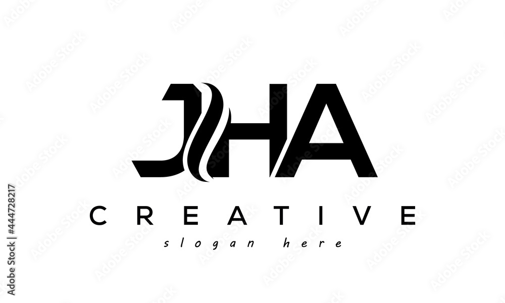 Letter JHA creative logo design vector Stock Vector | Adobe Stock