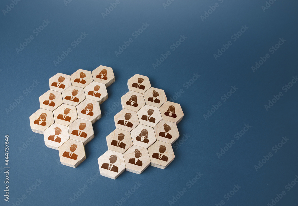 People were divided into two groups. Community discord. Conflict ...