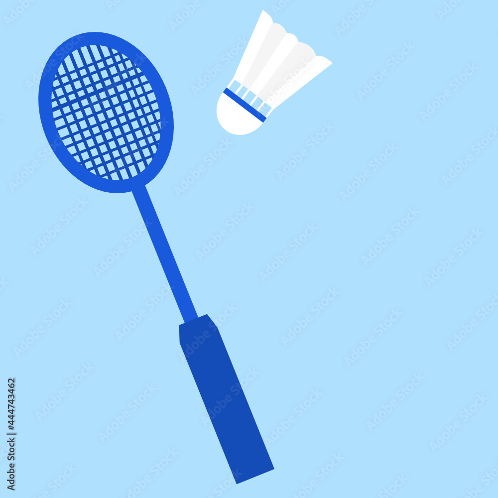 Badminton racket and shuttlecock.Tournament template.Sign, symbol, icon ...