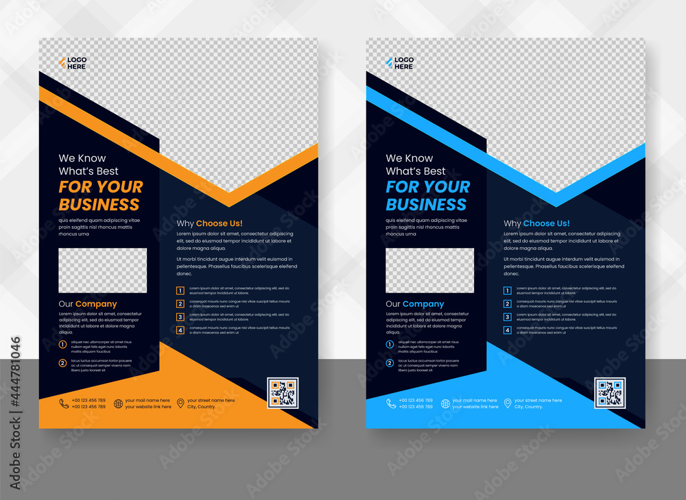 Corporate business flyer template design set and Flyer poster and ...