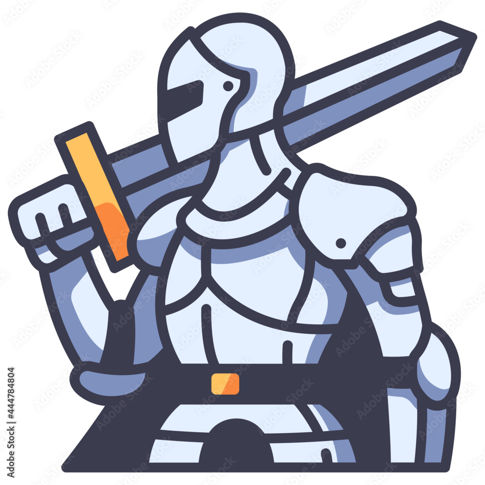 knight icon Stock Vector | Adobe Stock