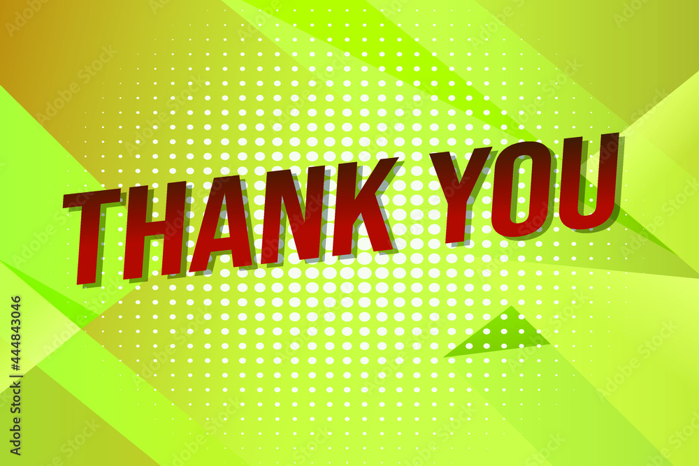 thank you word concept vector illustration with lines 3d style for ...
