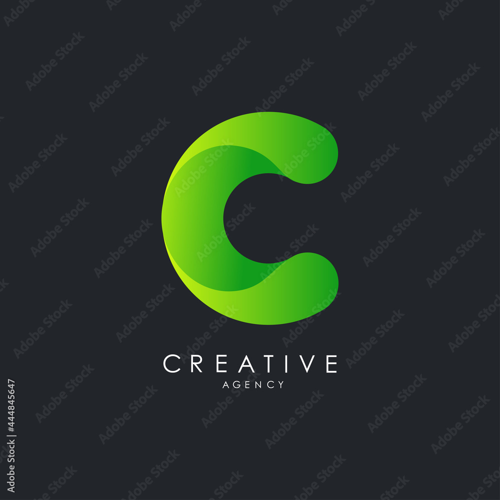 Logo C Letter Design with Fonts and Creative Letters. Stock Vector ...