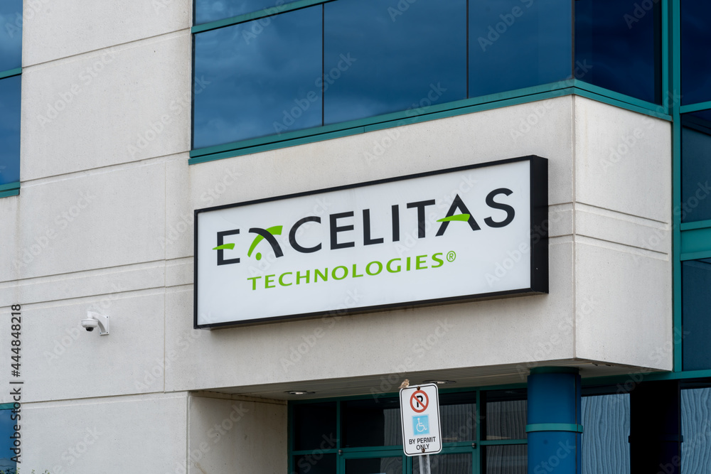 Mississauga, On, Canada - July 3, 2021: Close up of Excelitas ...