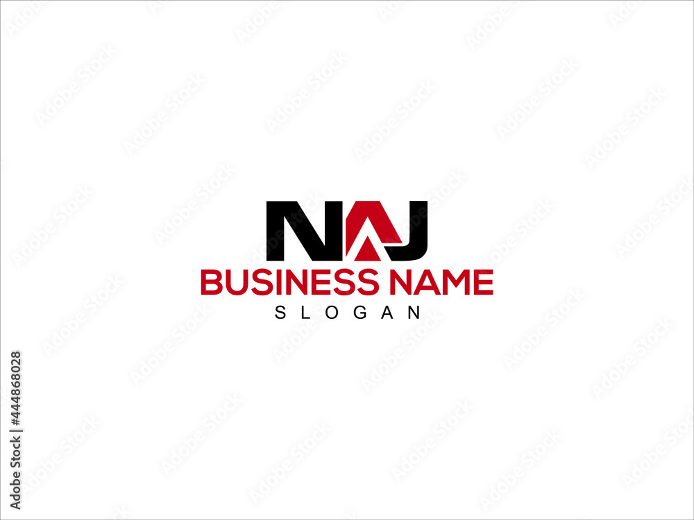 Letter NAJ Logo Icon Vector Image Design For Company or Business Stock ...