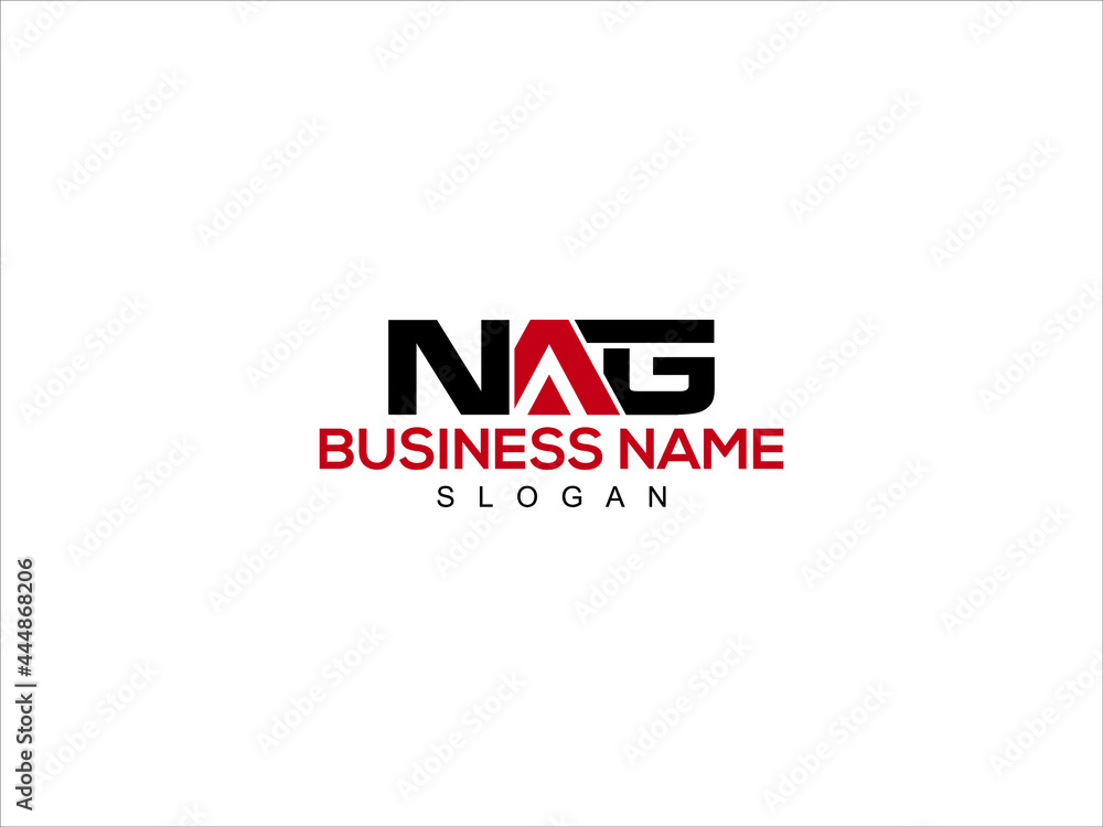 Letter NAG Logo Icon Vector Image Design For Company or Business Stock ...
