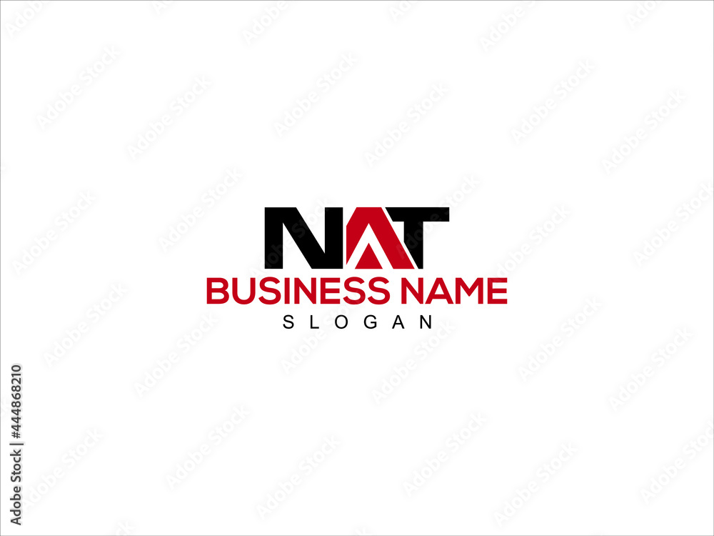 Letter NAT Logo Icon Vector Image Design For Company or Business Stock ...