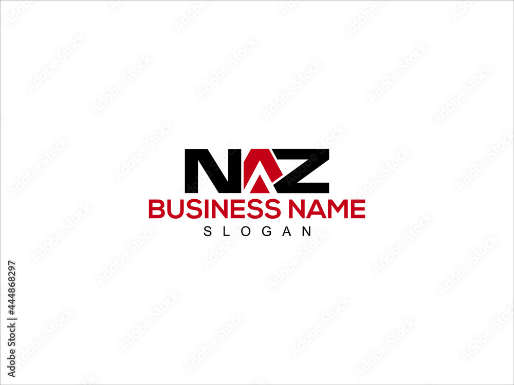 Letter NAZ Logo Icon Vector Image Design For Company or Business Stock ...