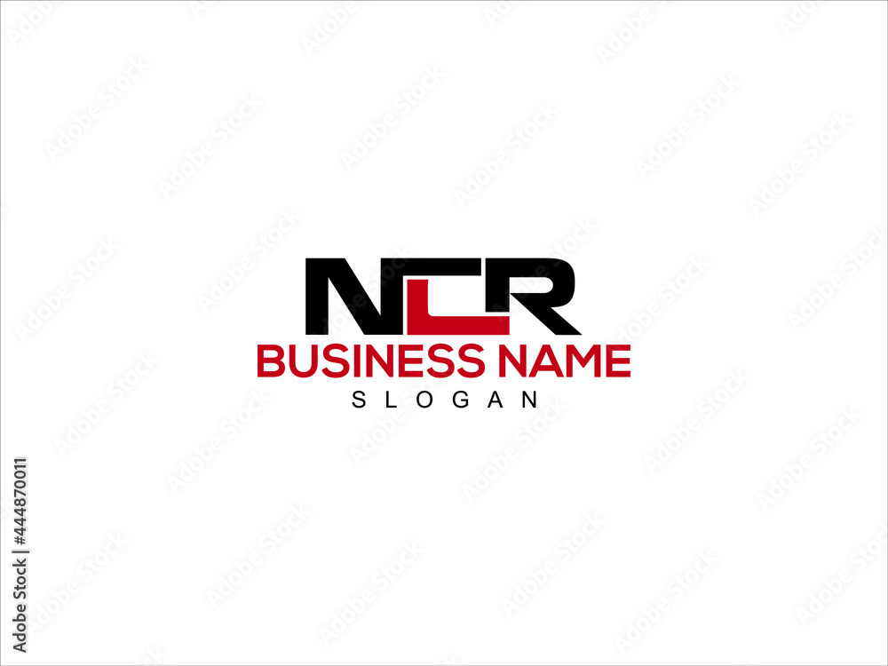 Letter NCR Logo Icon Vector Image Design For Company or Business Stock ...