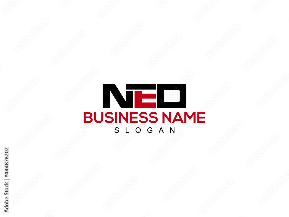 Letter NEO Logo Icon Vector Image Design For Company or Business Stock ...
