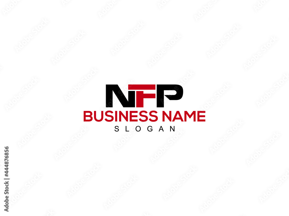 Letter NFP Logo Icon Vector Image Design For Company or Business Stock ...
