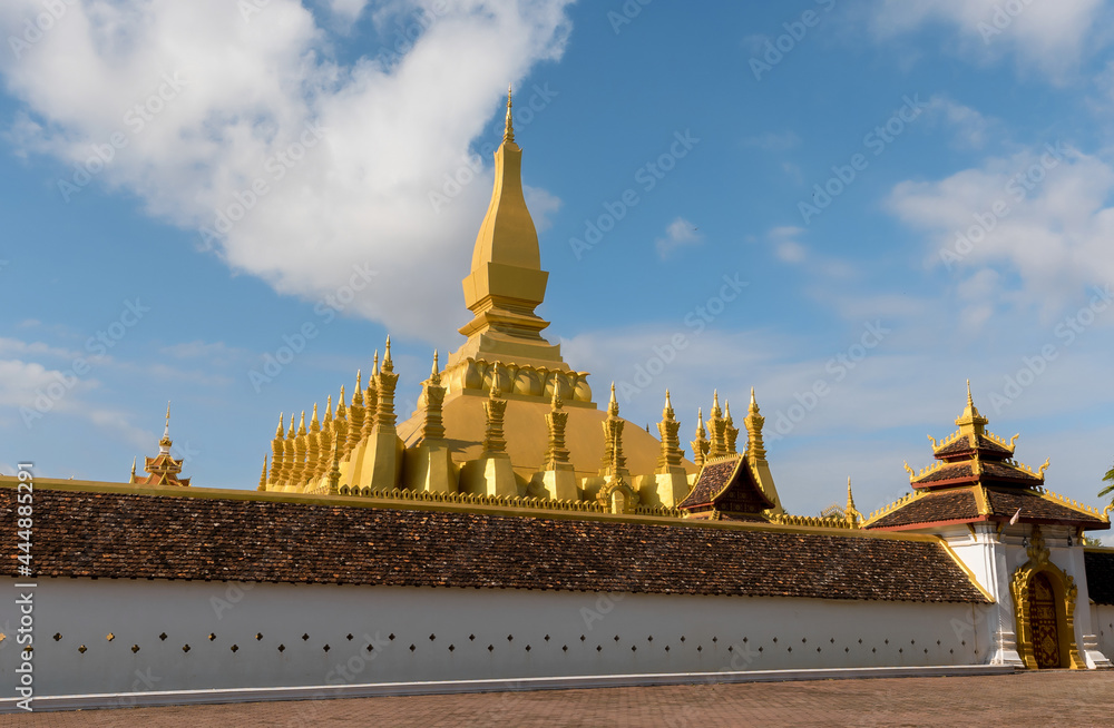 Pha That Luang Vientiane, Laos. That-Luang Golden Pagoda in Vientiane ...