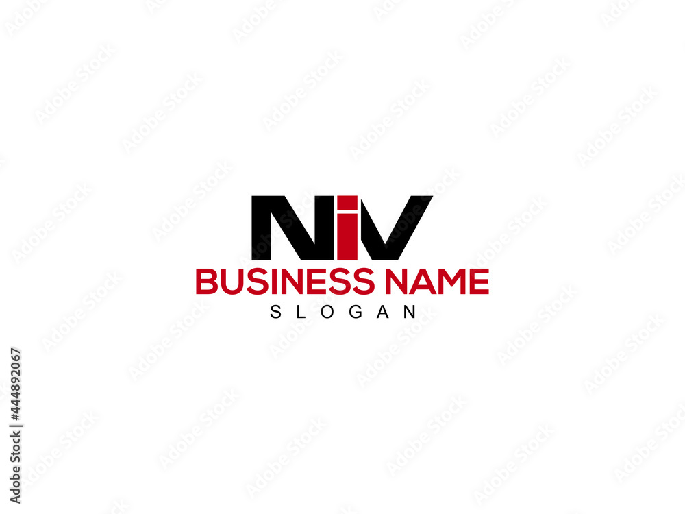 Letter NIV Logo Icon Vector Image Design For Company or Business Stock ...