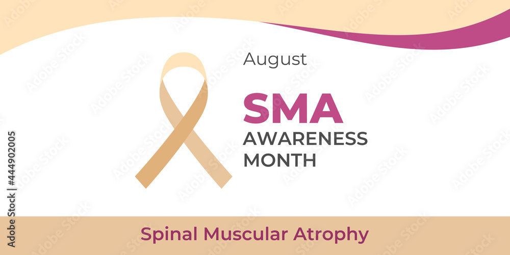 Spinal Muscular Atrophy Awareness Month. Vector web banner, poster ...
