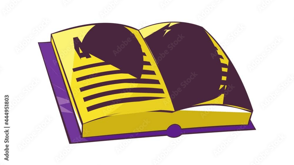 Address book icon animation cartoon best object isolated on white ...