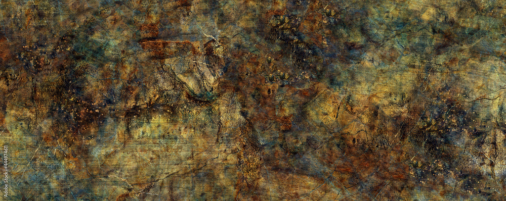 Horizontal Ultra wide marble, Abstract multicolour grunge background ...