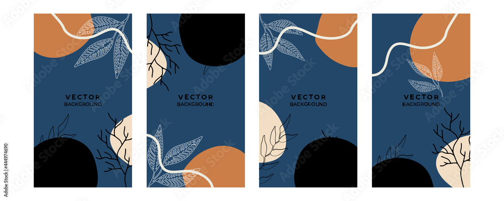 Abstract organic background vector. Earth tone minimal style wallpaper ...