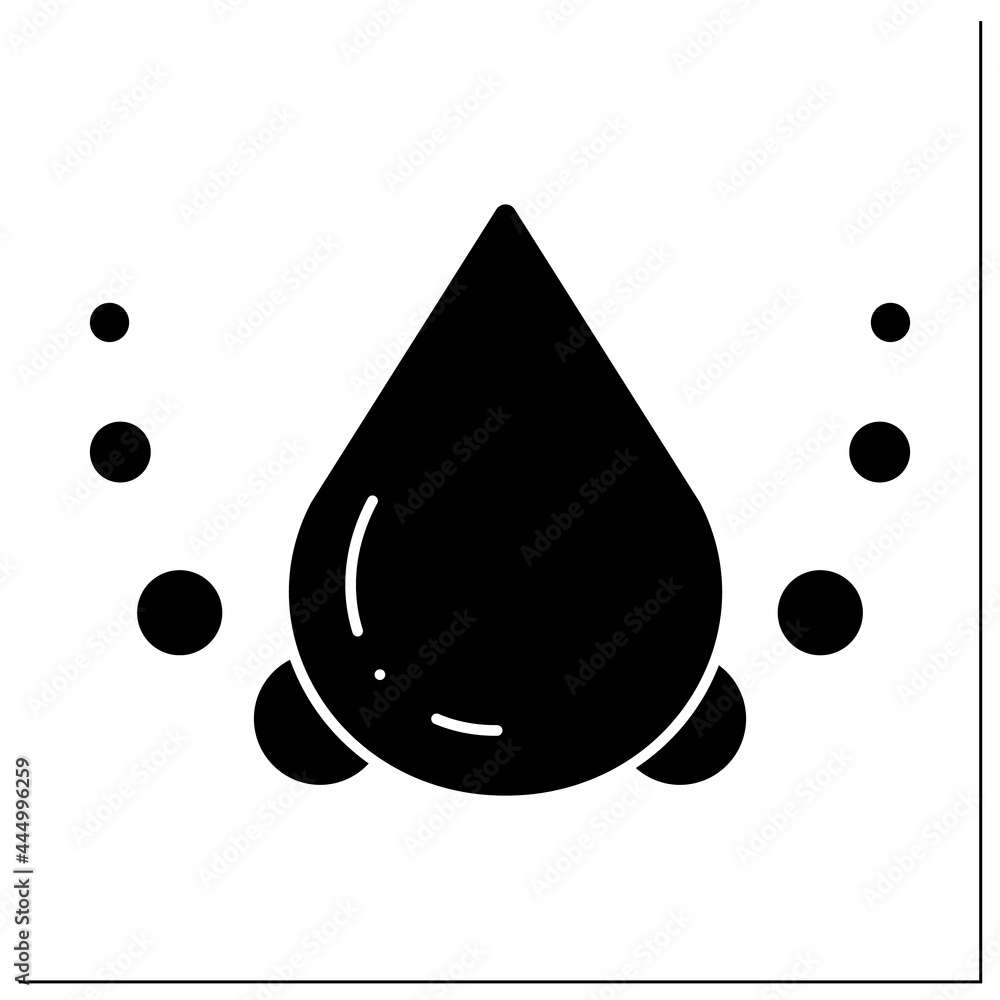 Saturated fat glyph icon. Bad fats. Trans fat regulation ...