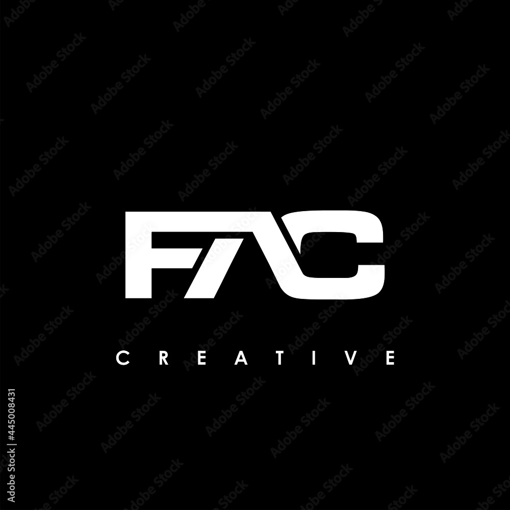 FAC Letter Initial Logo Design Template Vector Illustration Stock ...