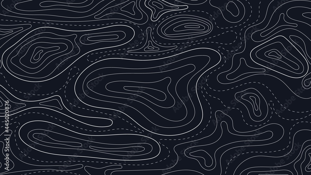 Topographic map abstract background. Outline cartography landscape ...