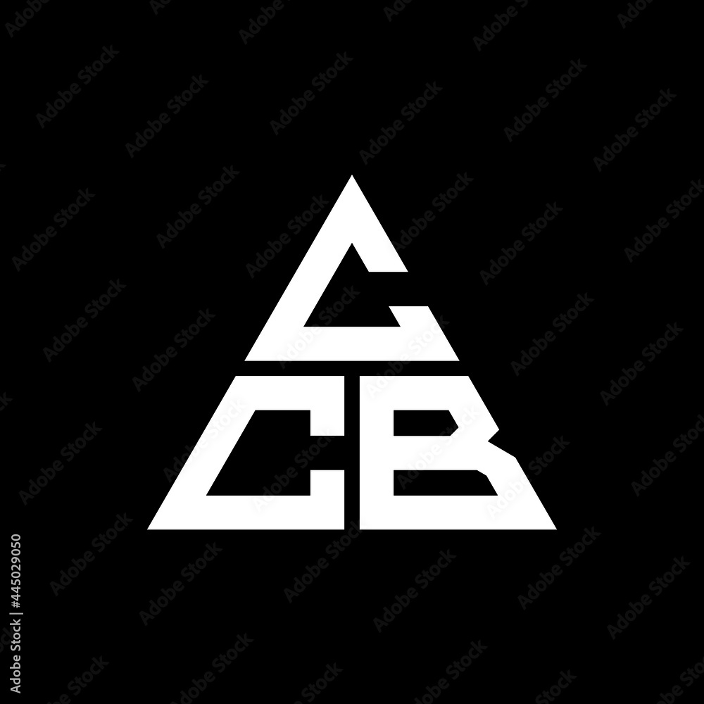 CCB triangle letter logo design with triangle shape. CCB triangle logo ...