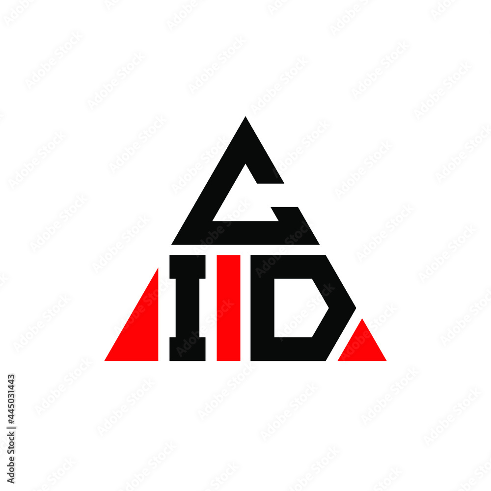 CID triangle letter logo design with triangle shape. CID triangle logo ...
