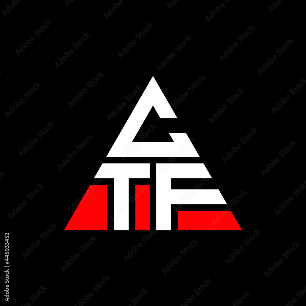 CTF triangle letter logo design with triangle shape. CTF triangle logo ... CTF triangle letter logo design with triangle shape. CTF triangle logo ...