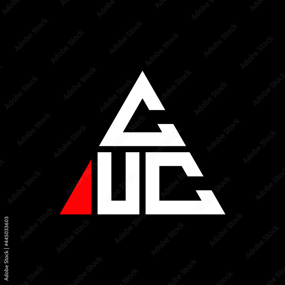 Cuc Triangle Letter Logo Design With Triangle Shape Cuc Triangle Logo