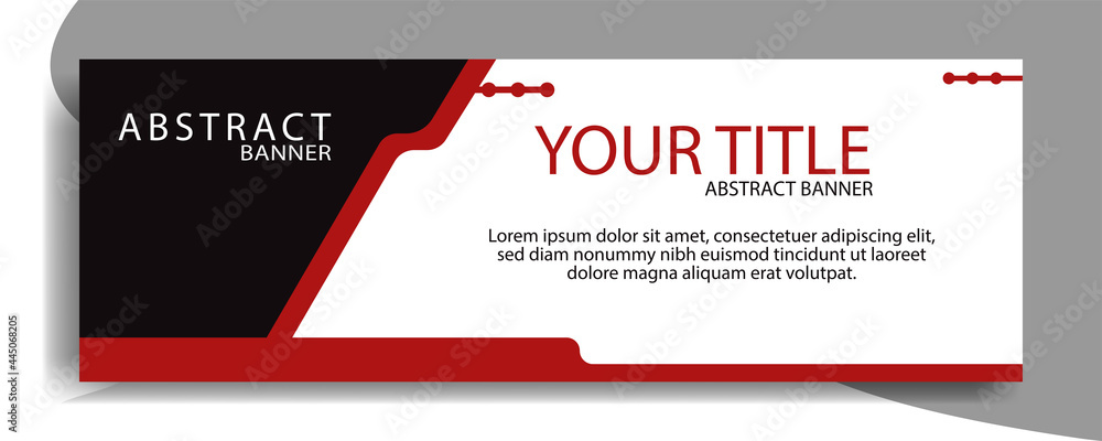 Elegant red web banners of standard sizes for sale. Design template ...
