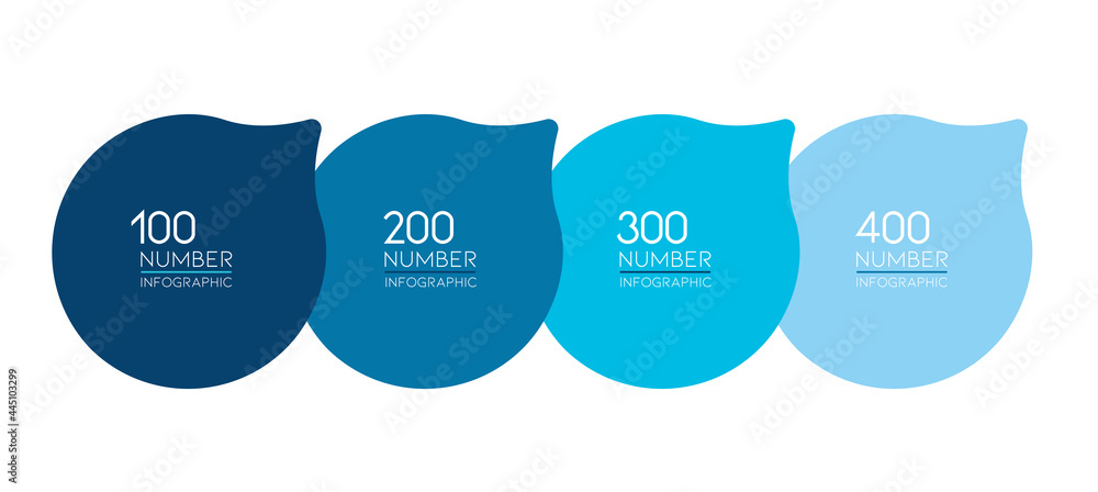 Four step template, banner, infographic, diagram, chart, column. Stock ...
