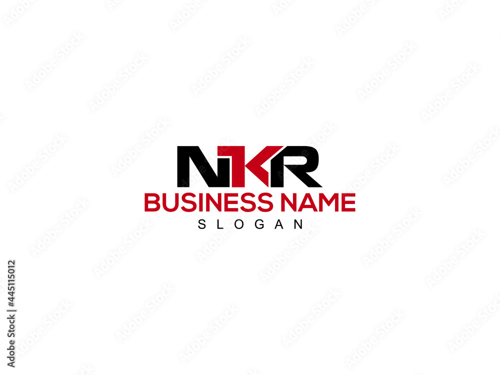 Letter NKR Logo Icon Vector Image Design For Company or Business Stock ...