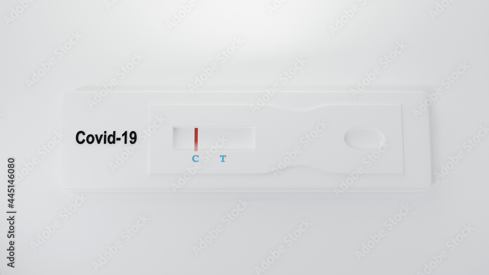 Negative test result by using rapid test device for COVID-19. novel ...