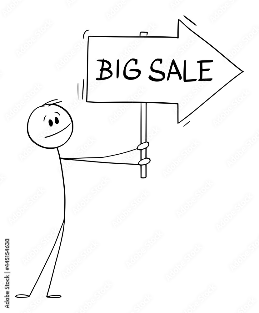 Big Arrow Sign Cartoon