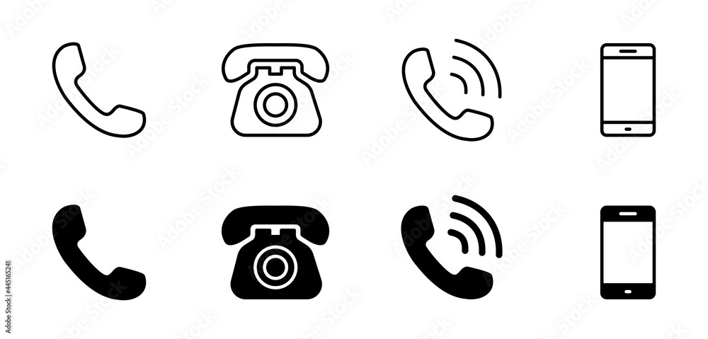 Call icon, Phone icon vector, Telephone sign. Stock Vector | Adobe Stock