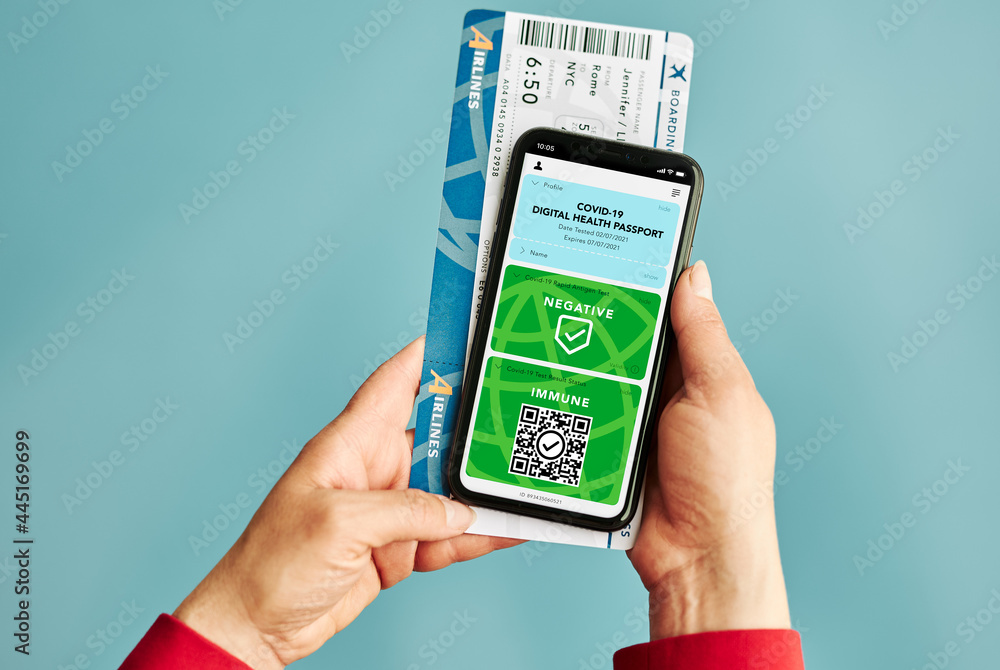 Digital covid certificate. Covid negative rapid digital test pass ...