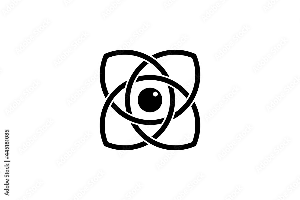 eye celtic knot logo design Stock Vector | Adobe Stock
