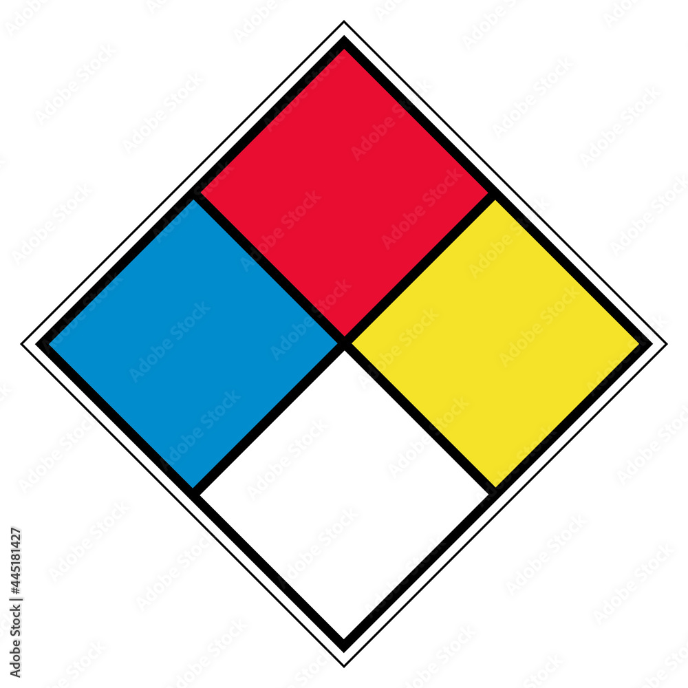 NFPA Blank Symbol Sign, Vector Illustration, Isolate On White ...