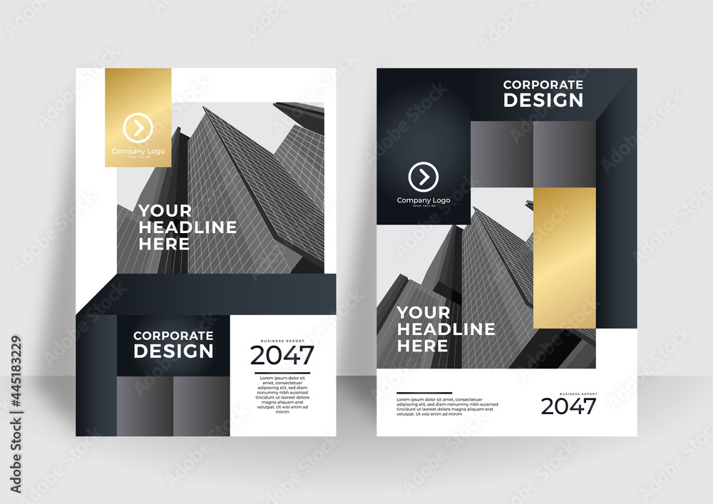 Modern cover design set. Luxury creative line pattern in premium colors ...