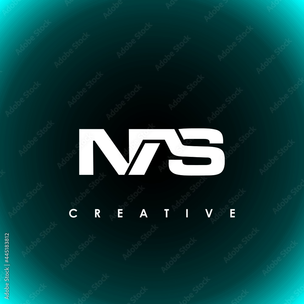 NAS Letter Initial Logo Design Template Vector Illustration Stock ...