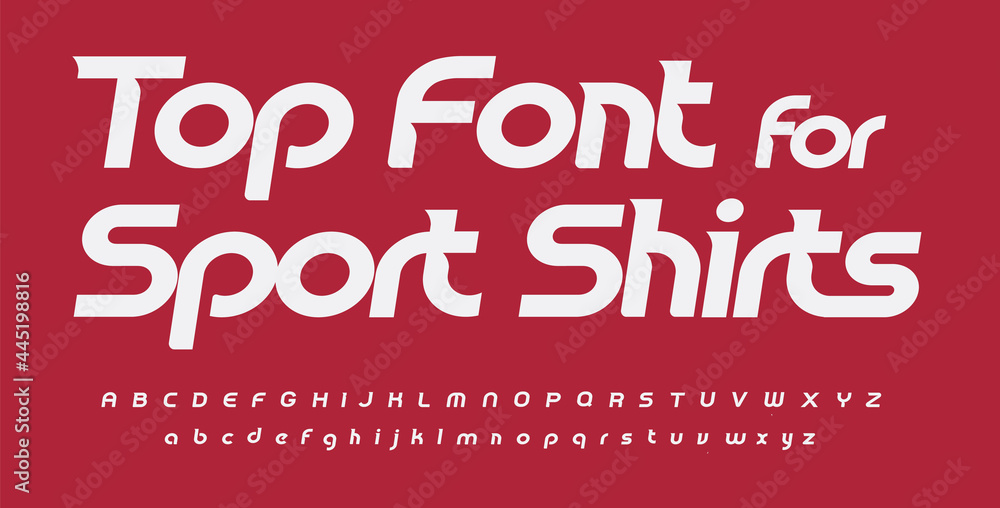 Sport font alphabet sport shirts letters. Italic round typographic ...