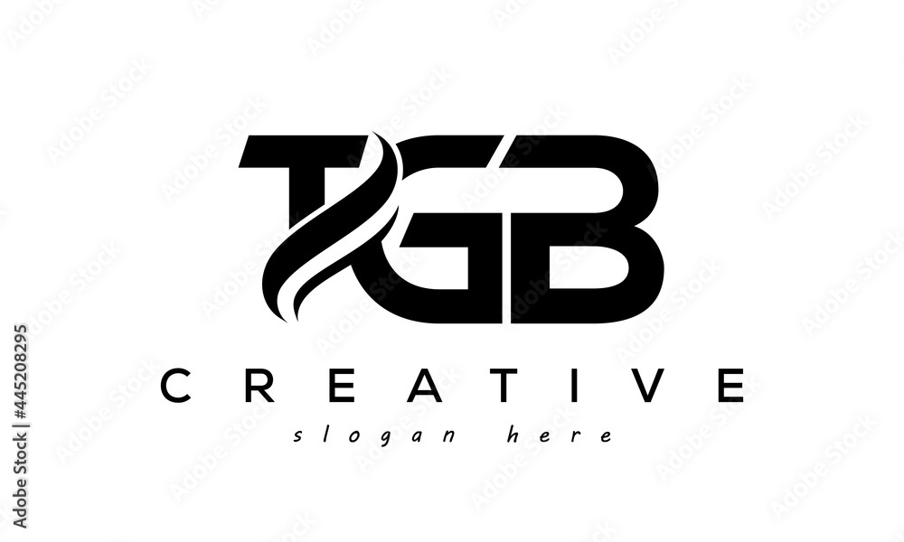TGB creative luxury logo design Stock Vector | Adobe Stock